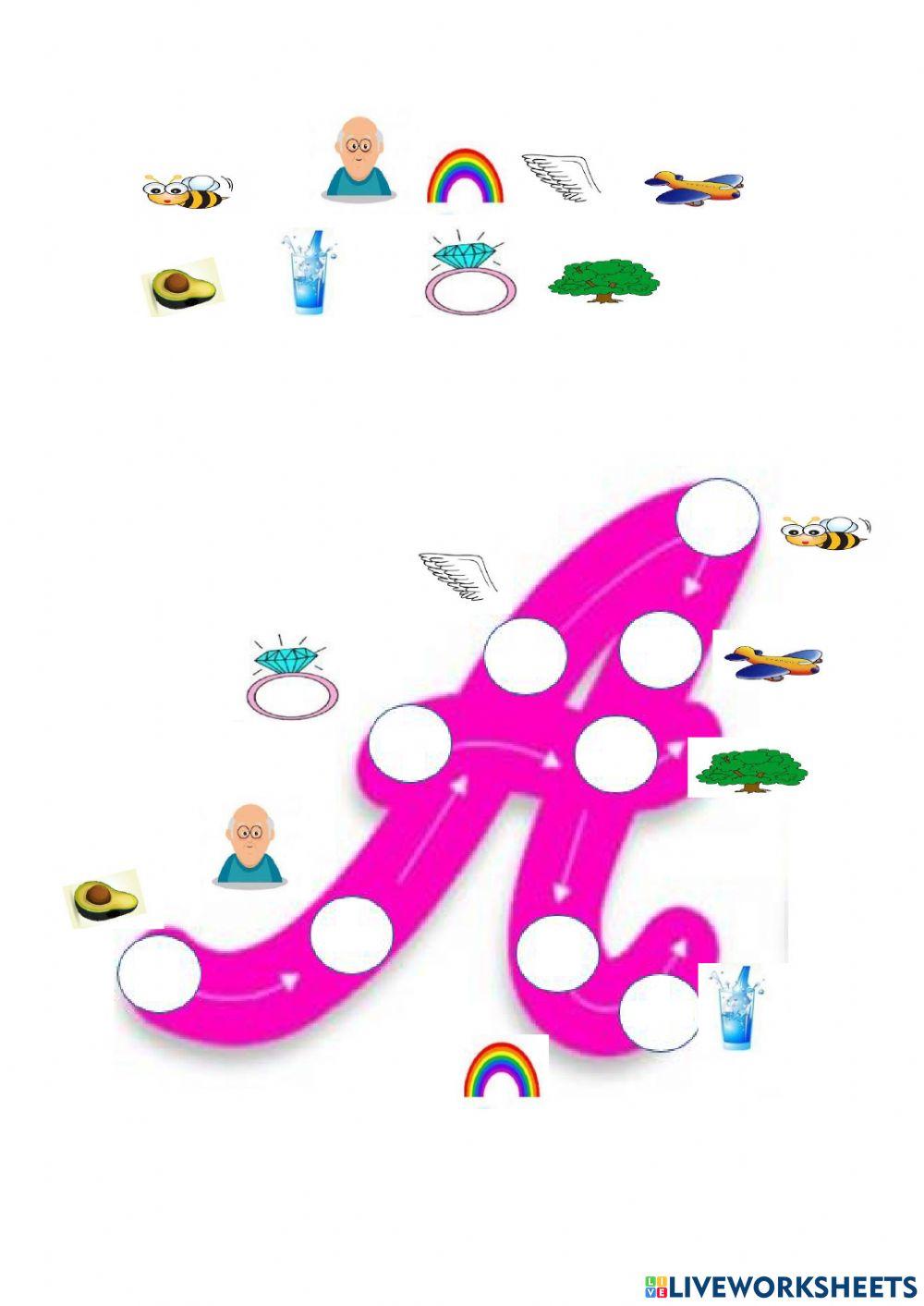 Letra A-a worksheet | Live Worksheets