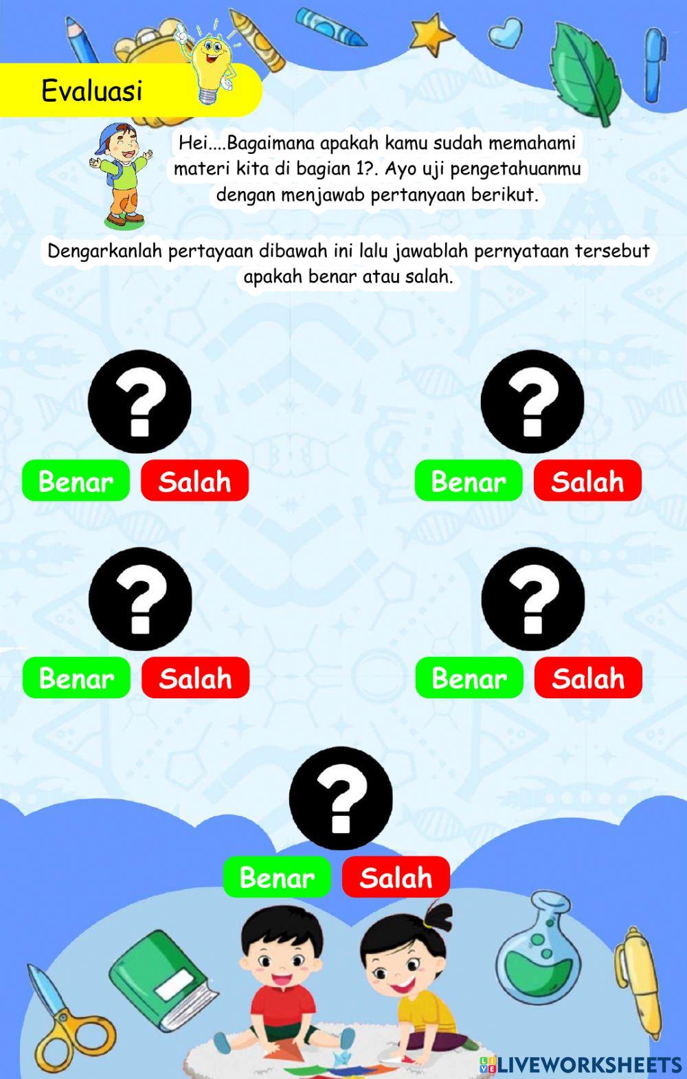 E-lkpd ipa tema 5 sub-tema 3 kelas v worksheet | Live Worksheets