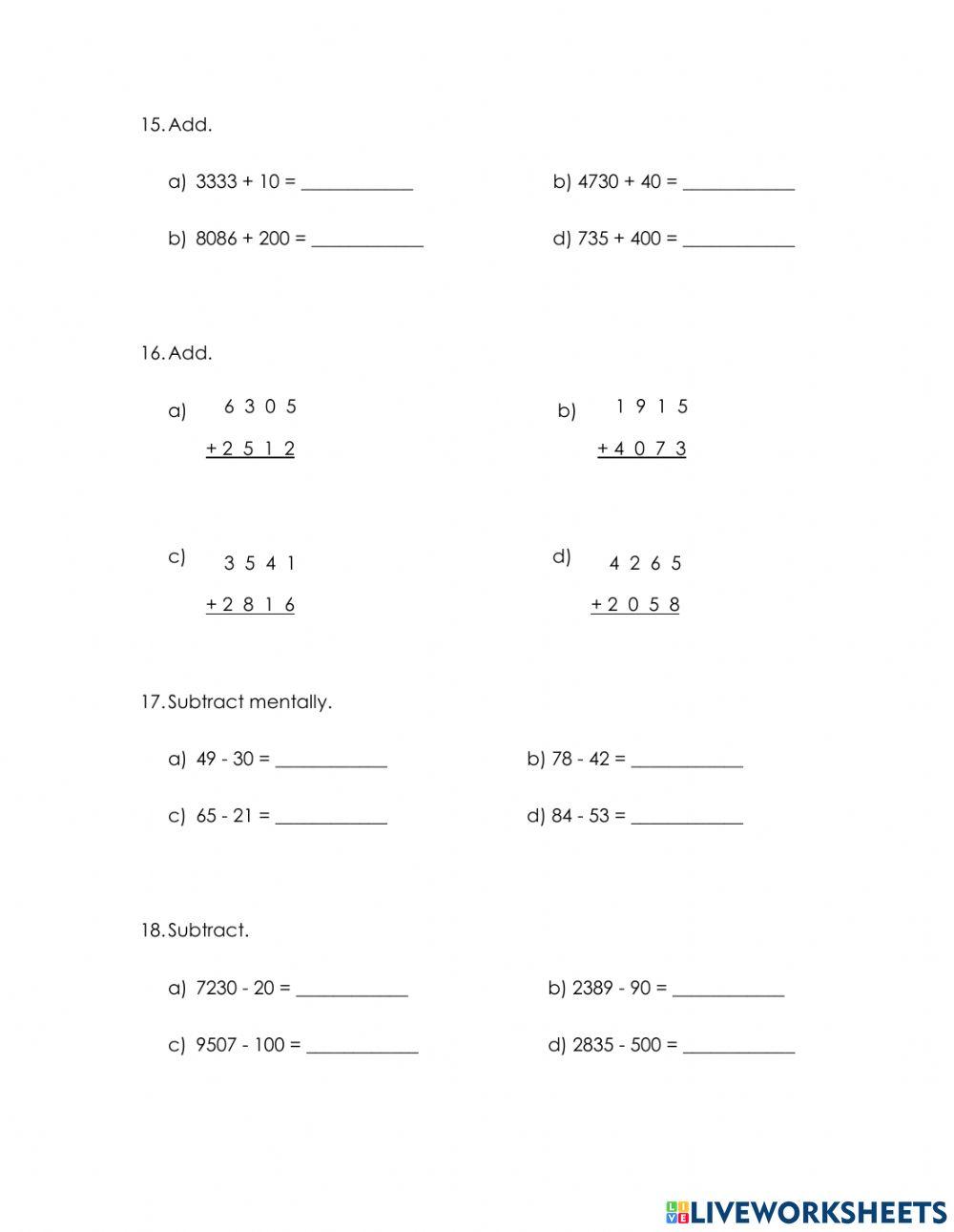1st Term Mathem… | Free Interactive Worksheets | 4249444