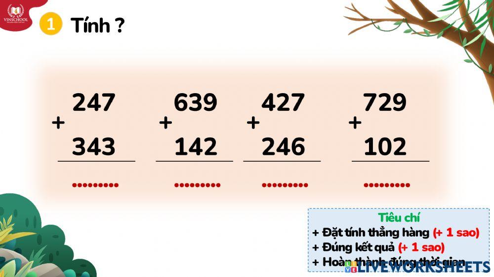 Bai tap 1.2 interactive worksheet | Live Worksheets