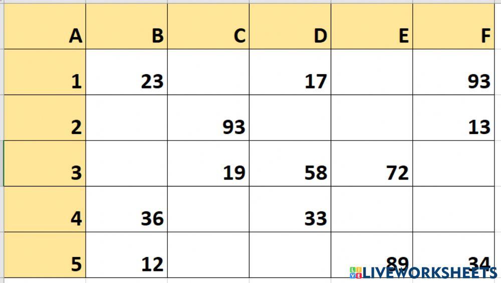 Missing numbers online exercise for Beginner | Live Worksheets