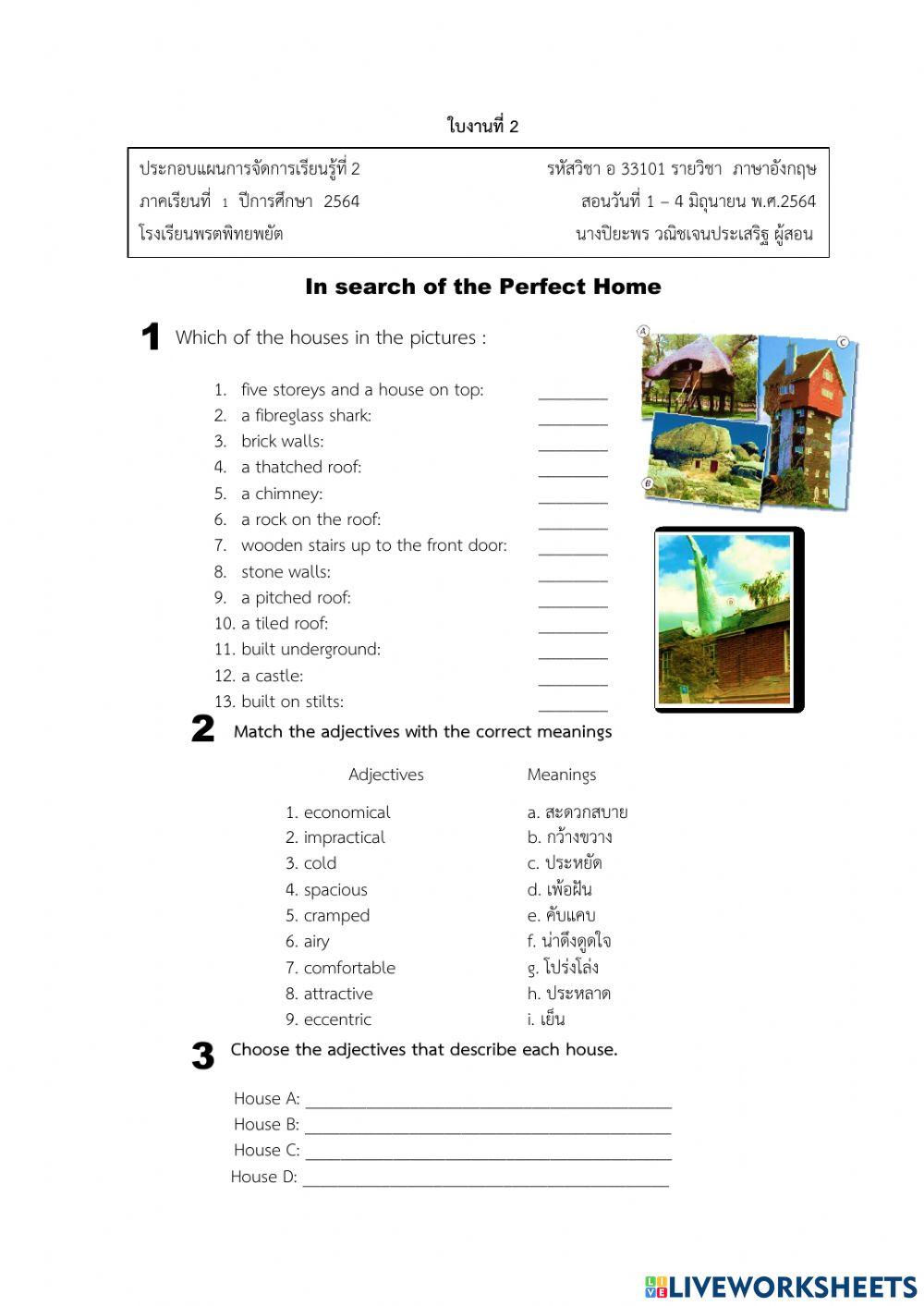 Home online exercise for | Live Worksheets