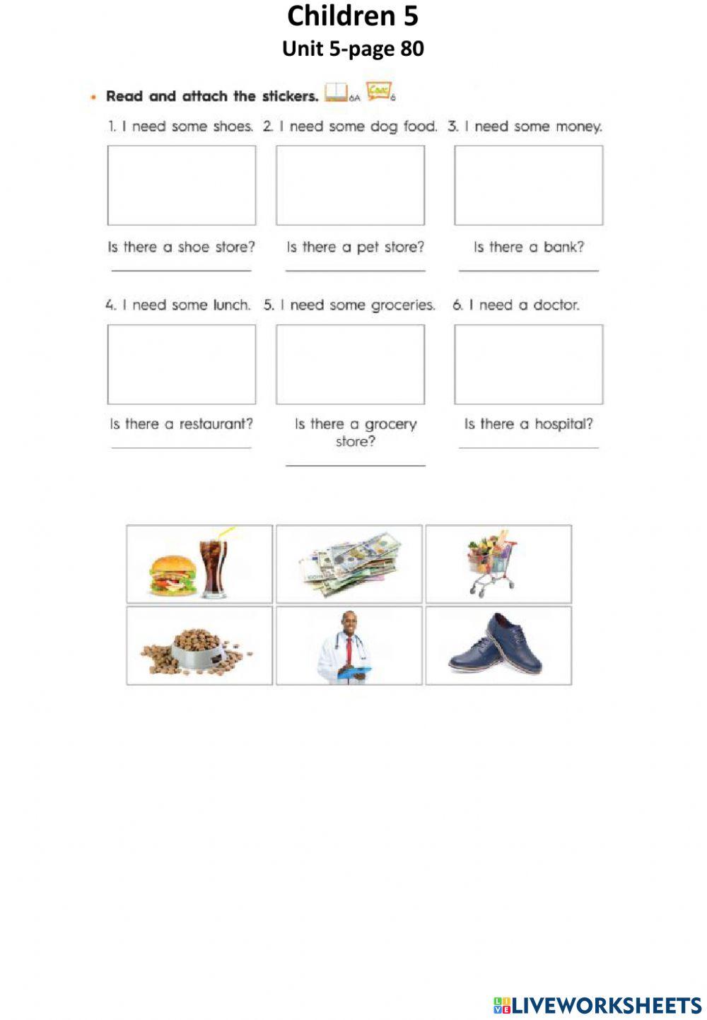 Places online exercise for 6 | Live Worksheets