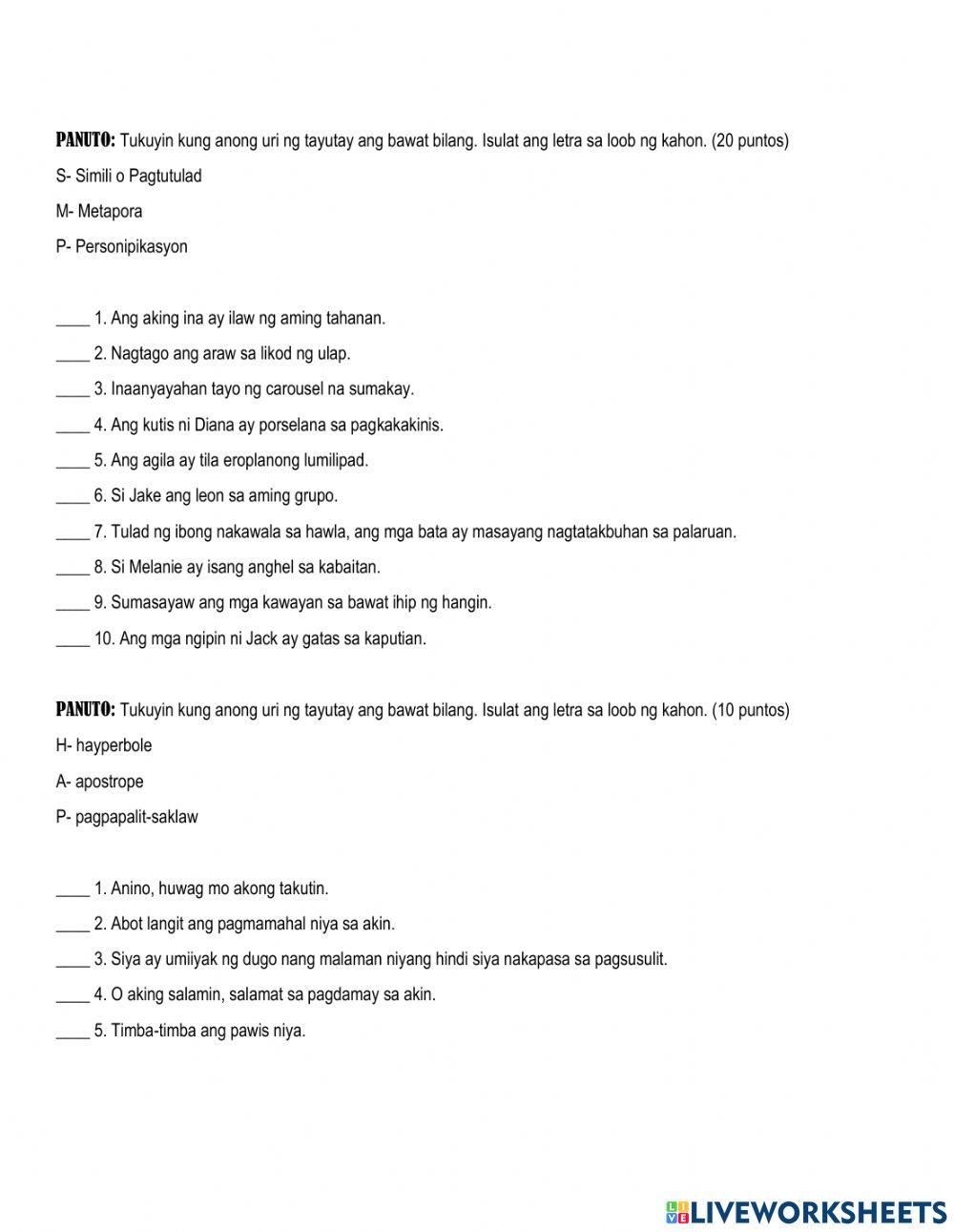 URI NG TAYUTAY Online Exercise For Live Worksheets, 57% OFF URI NG TAYUTAY Online Exercise For Live Worksheets, 57% OFF