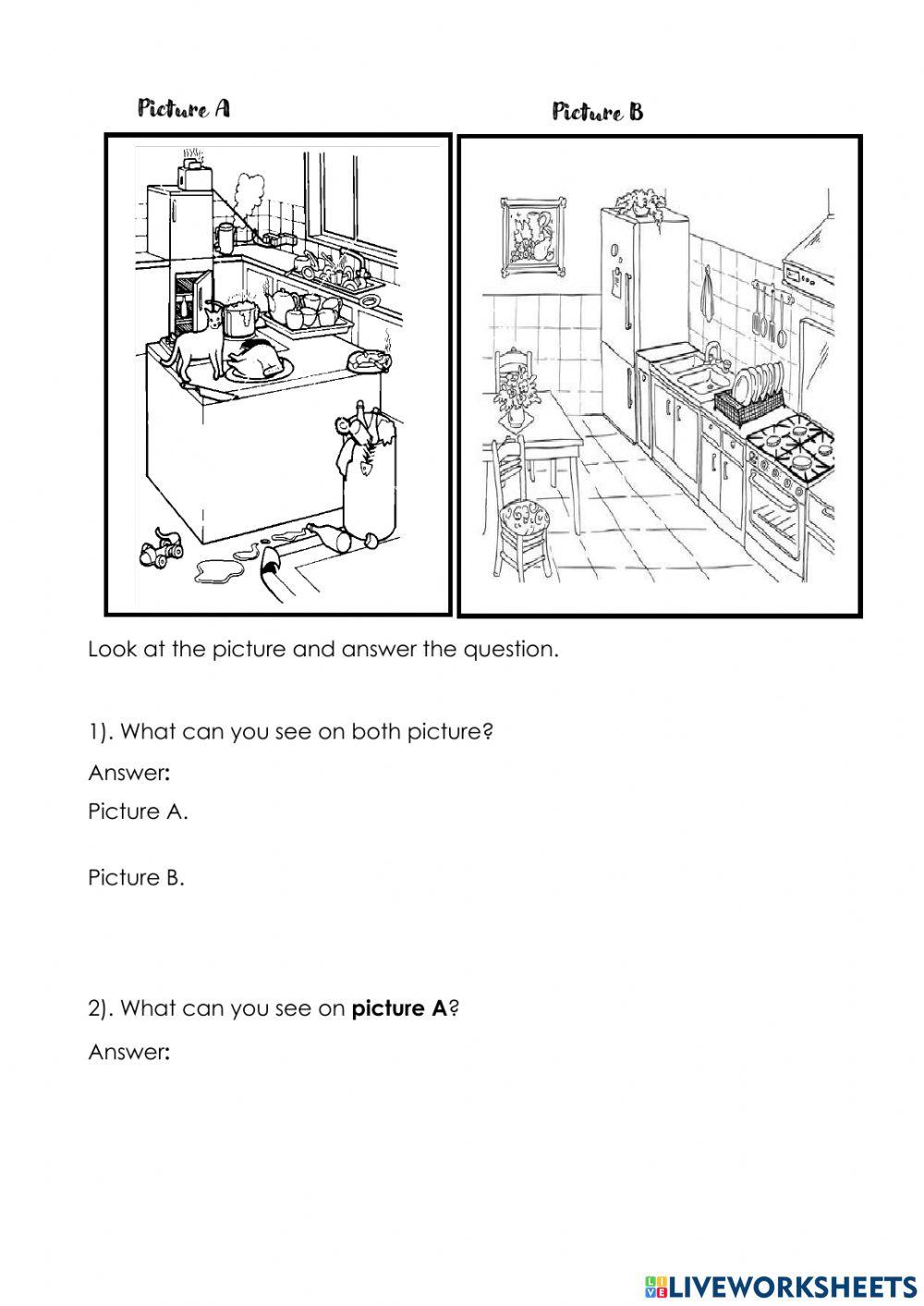 Clean Kitchen 1 online exercise for | Live Worksheets
