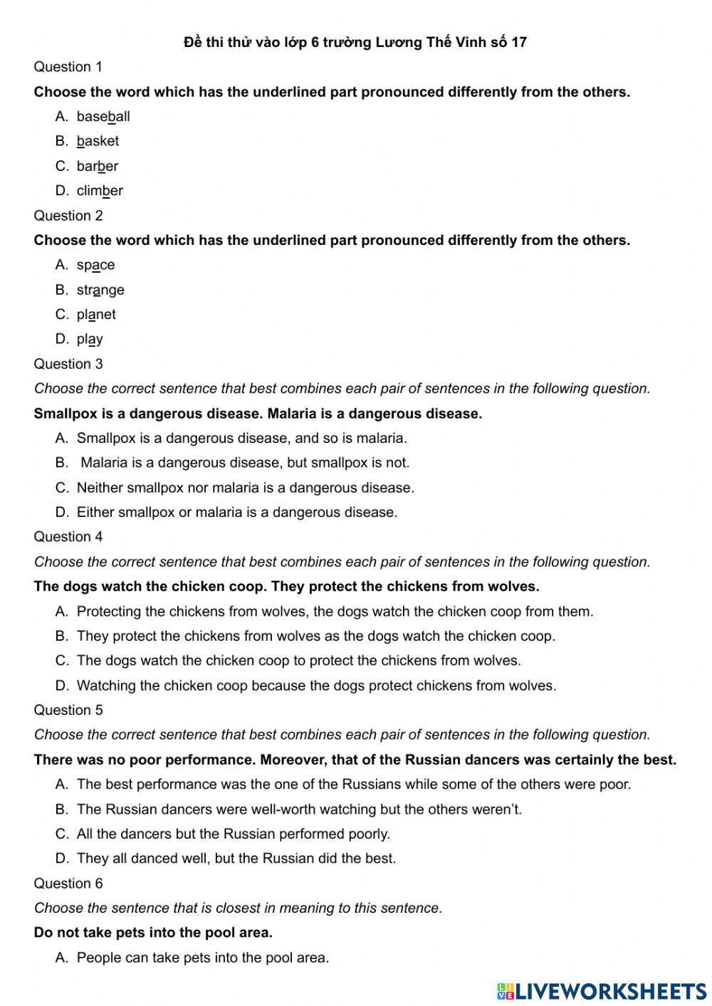 LTV (17) worksheet | Live Worksheets