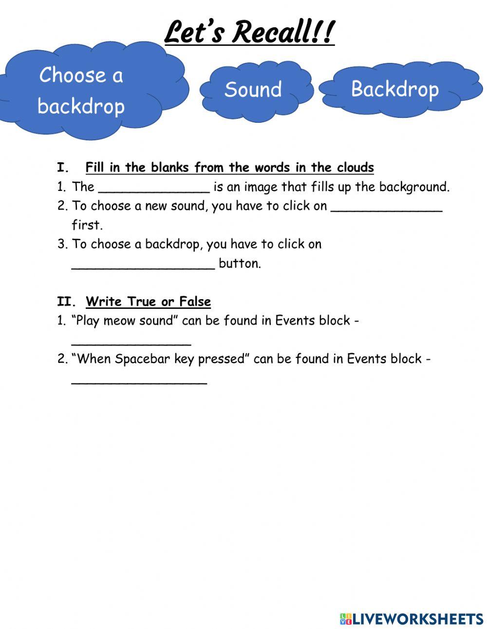 Ict exercise for 2 | Live Worksheets