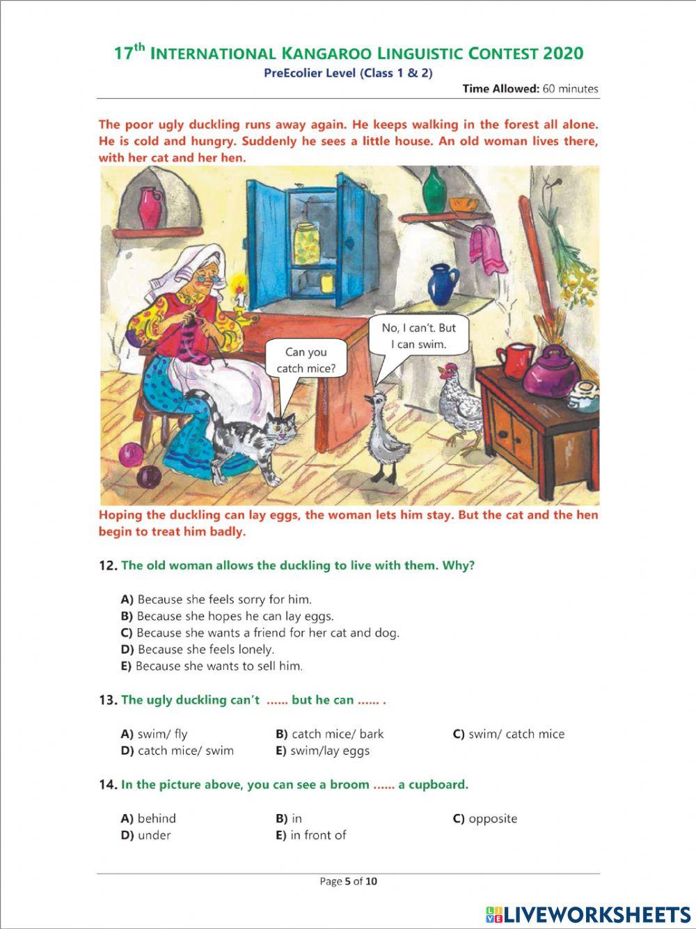 Iklc- 2020 | Free Interactive Worksheets | 1981899