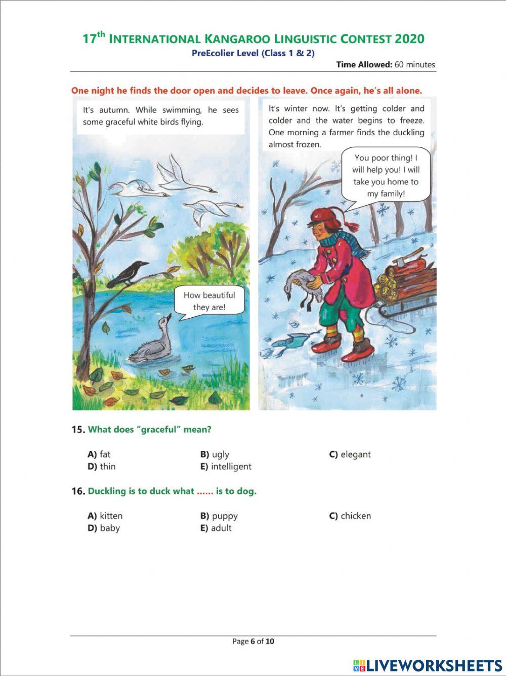 Iklc- 2020 | Free Interactive Worksheets | 1981899