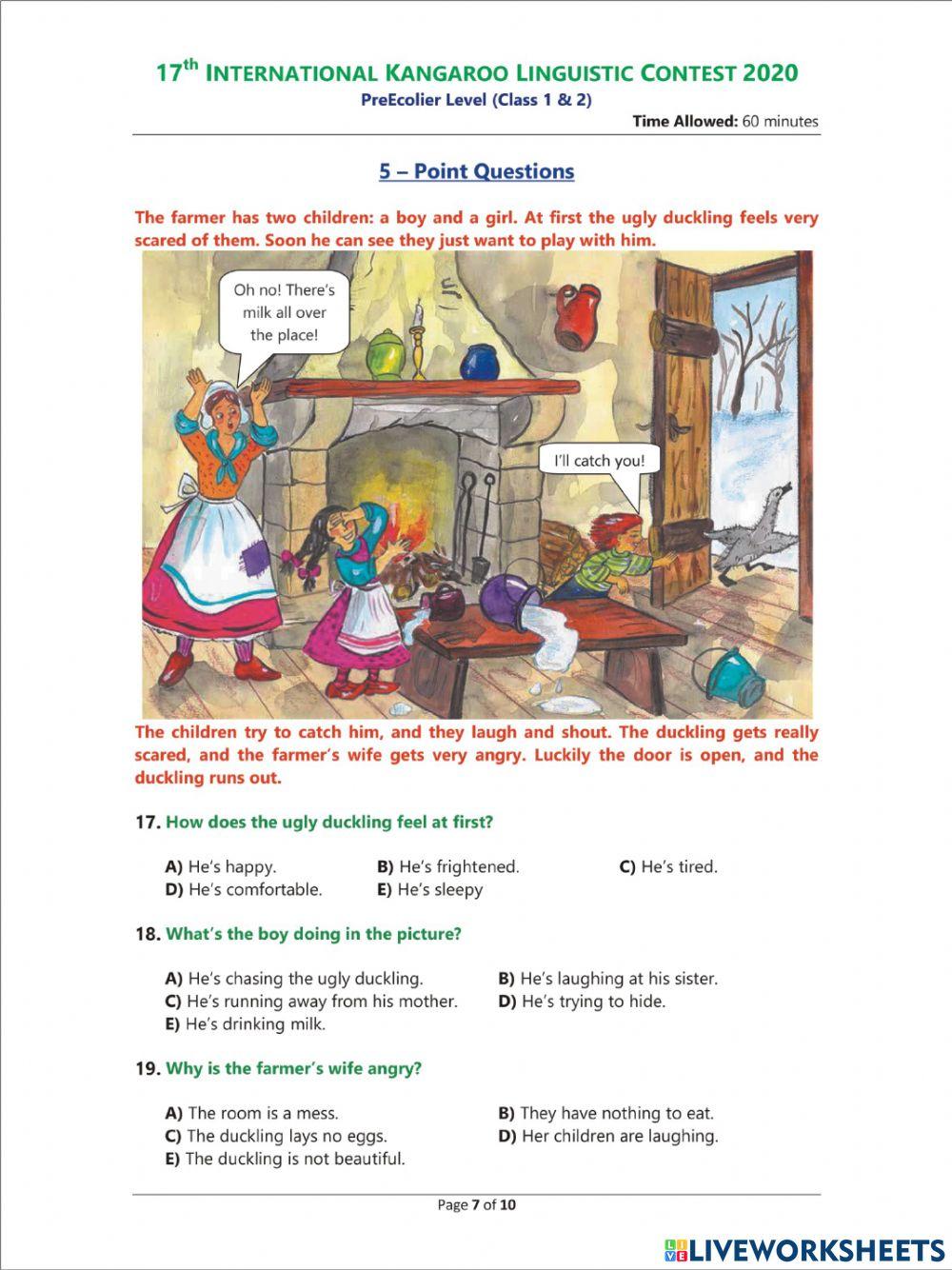 Iklc- 2020 | Free Interactive Worksheets | 1981899