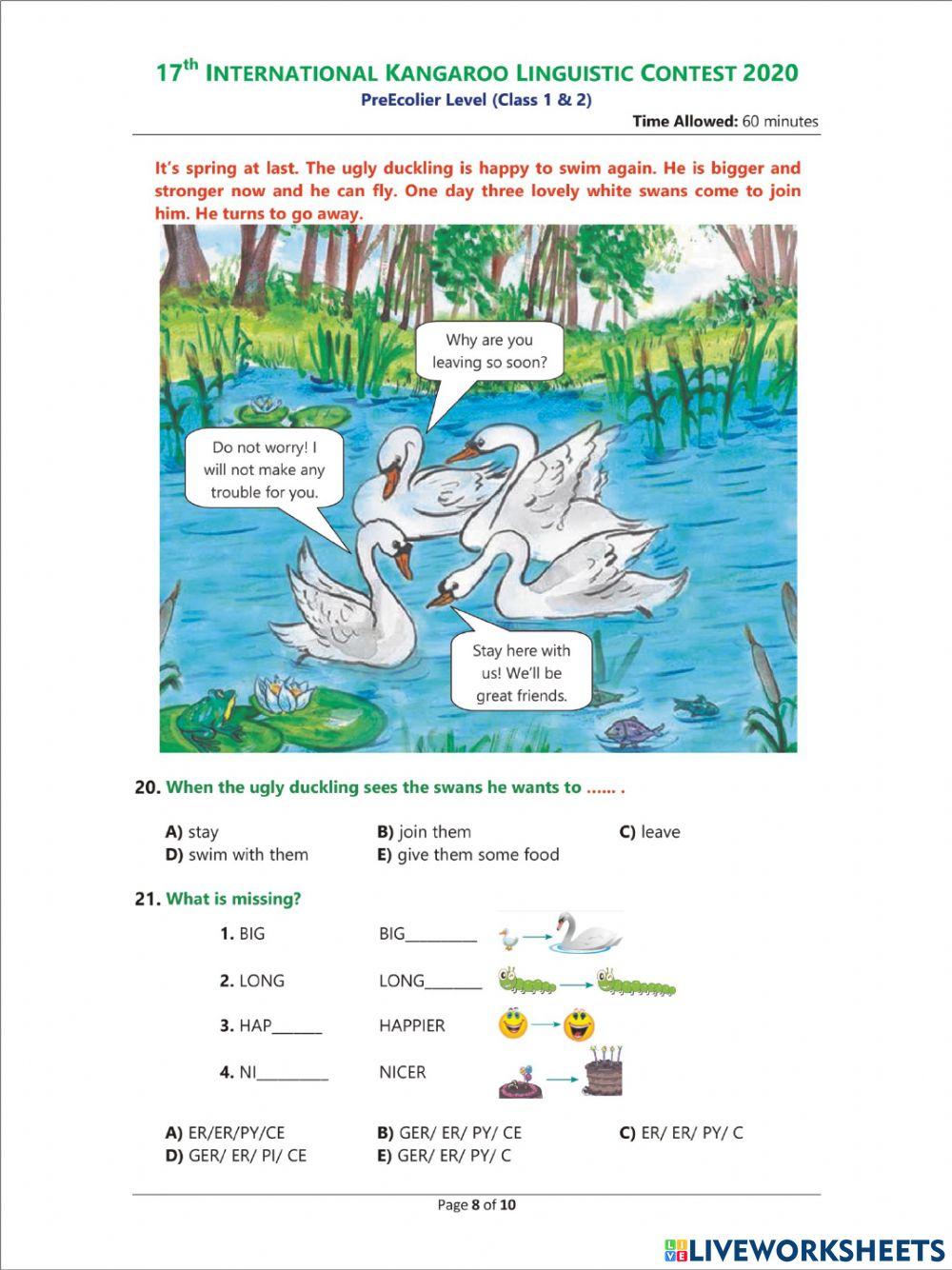 Iklc- 2020 | Free Interactive Worksheets | 1981899