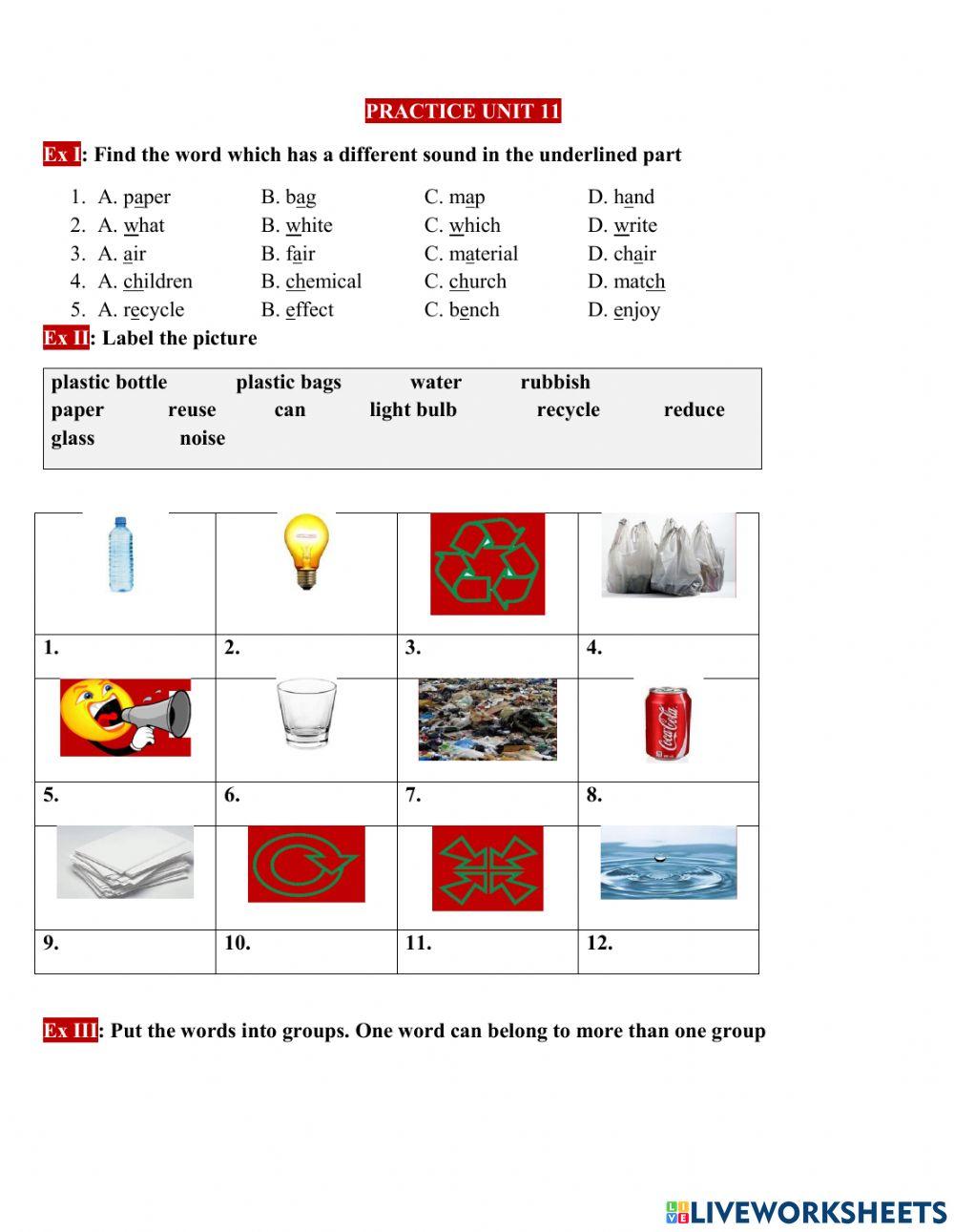 Unit 11: Grade 6 online exercise for | Live Worksheets