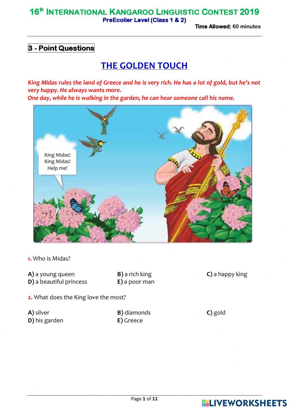 Iklc- 2019 worksheet | Live Worksheets