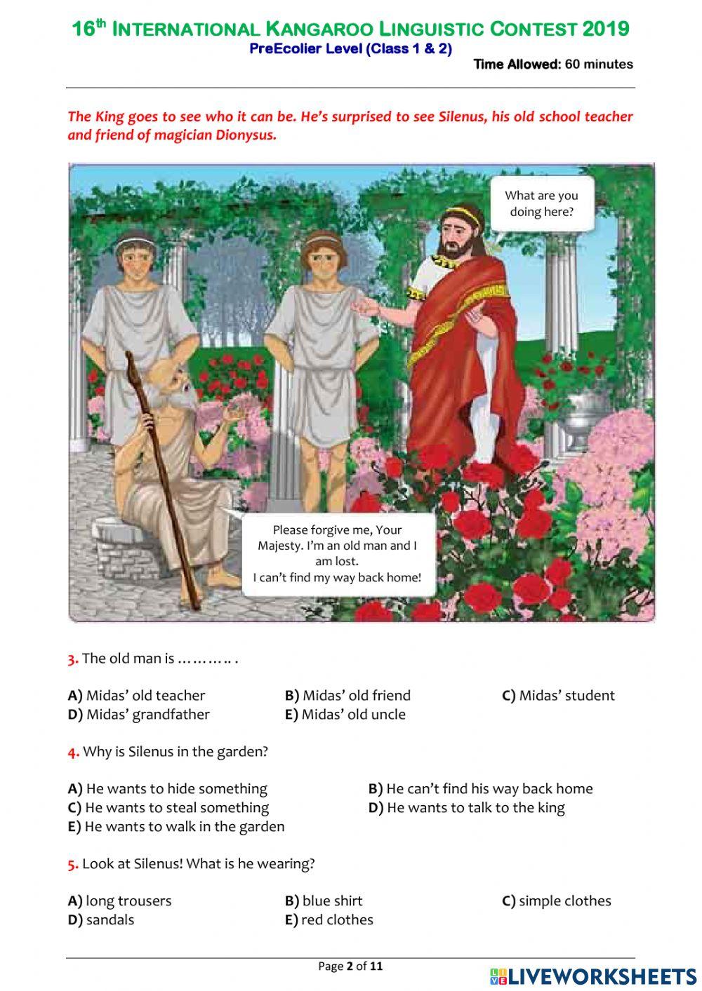 Iklc- 2019 worksheet | Live Worksheets