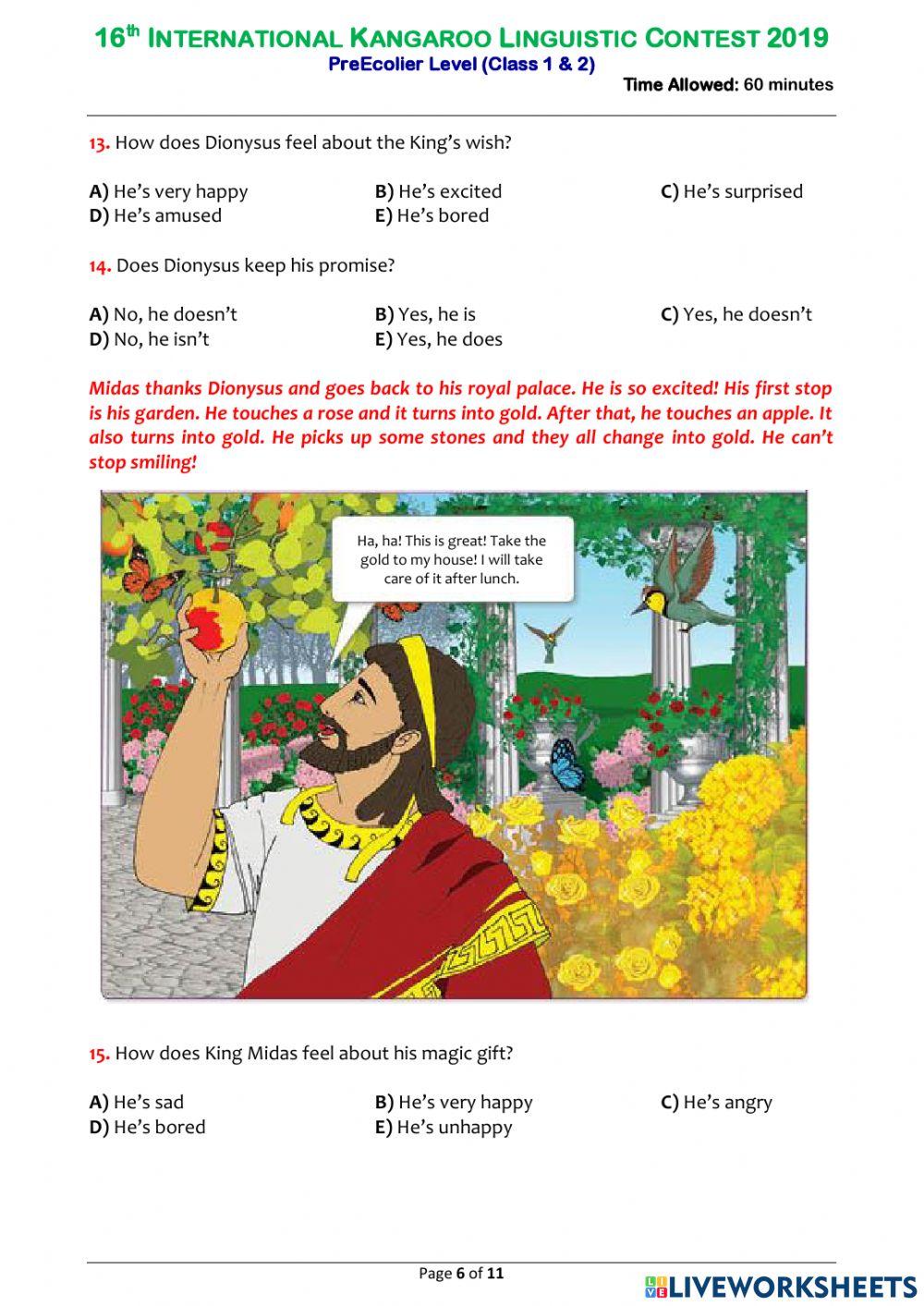 Iklc- 2019 worksheet | Live Worksheets