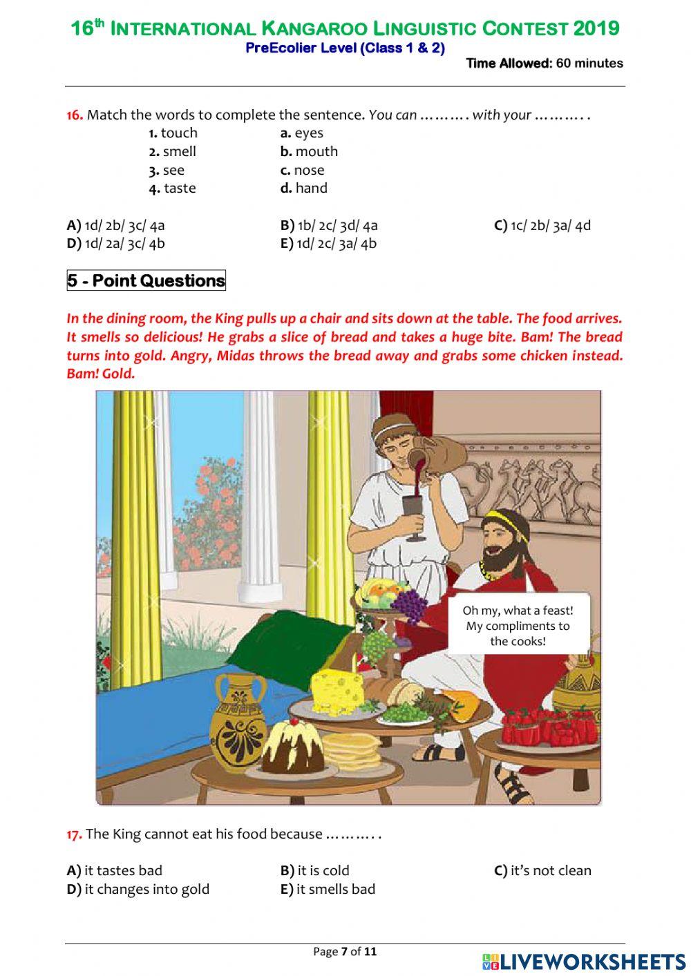 Iklc- 2019 worksheet | Live Worksheets