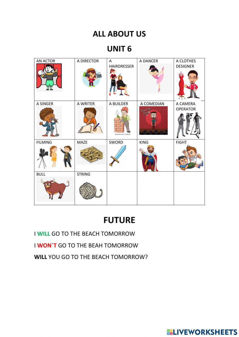 Jobs online exercise for 6TH GRADE | Live Worksheets