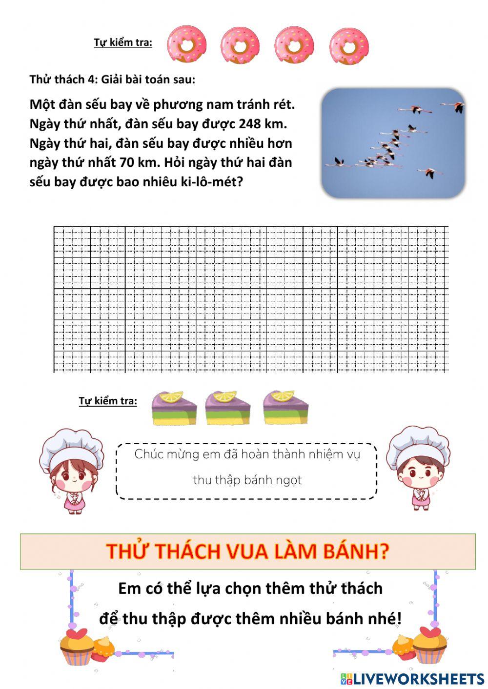 Bai tap tram interactive worksheet | Live Worksheets