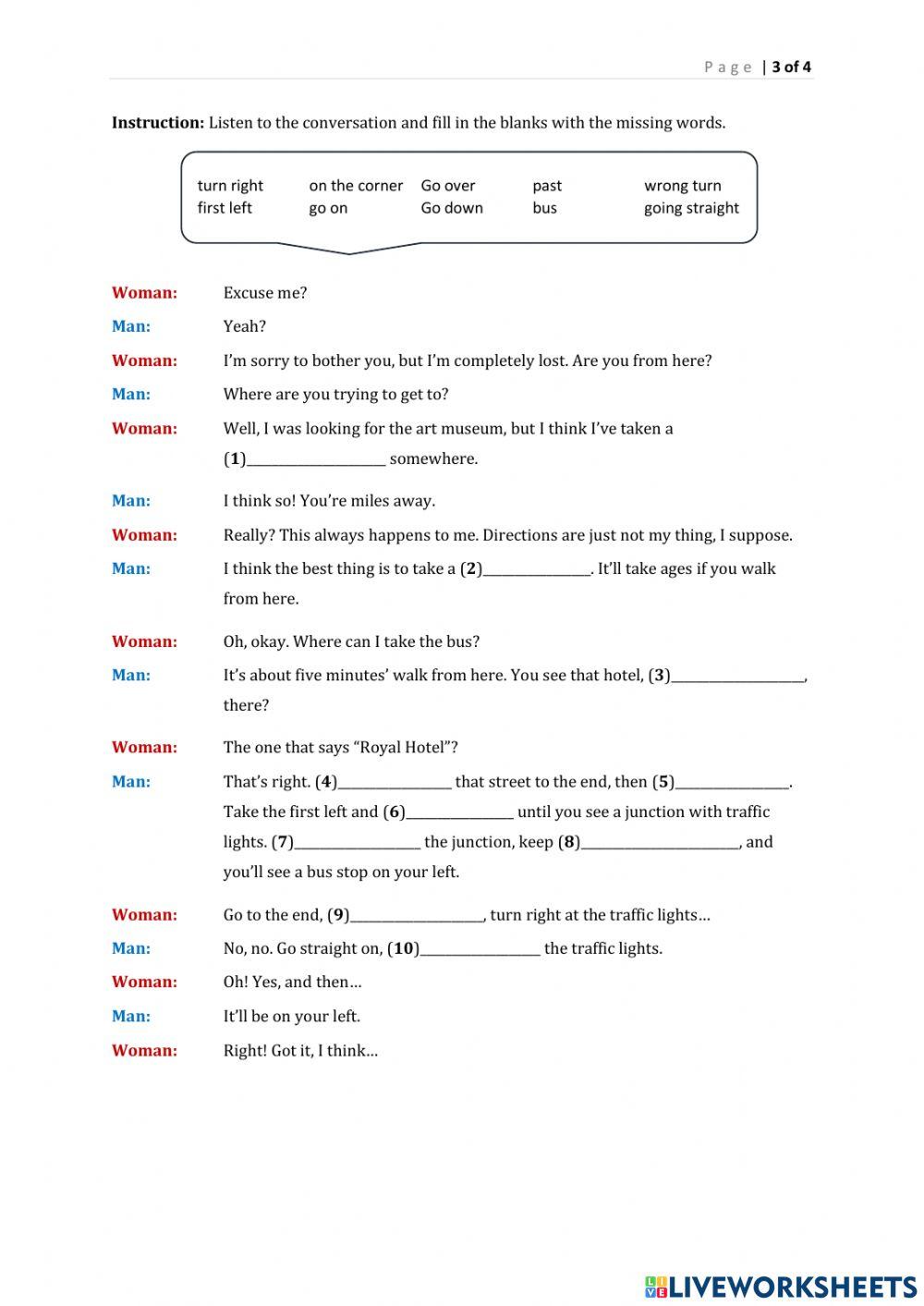Day 2 online exercise for | Live Worksheets