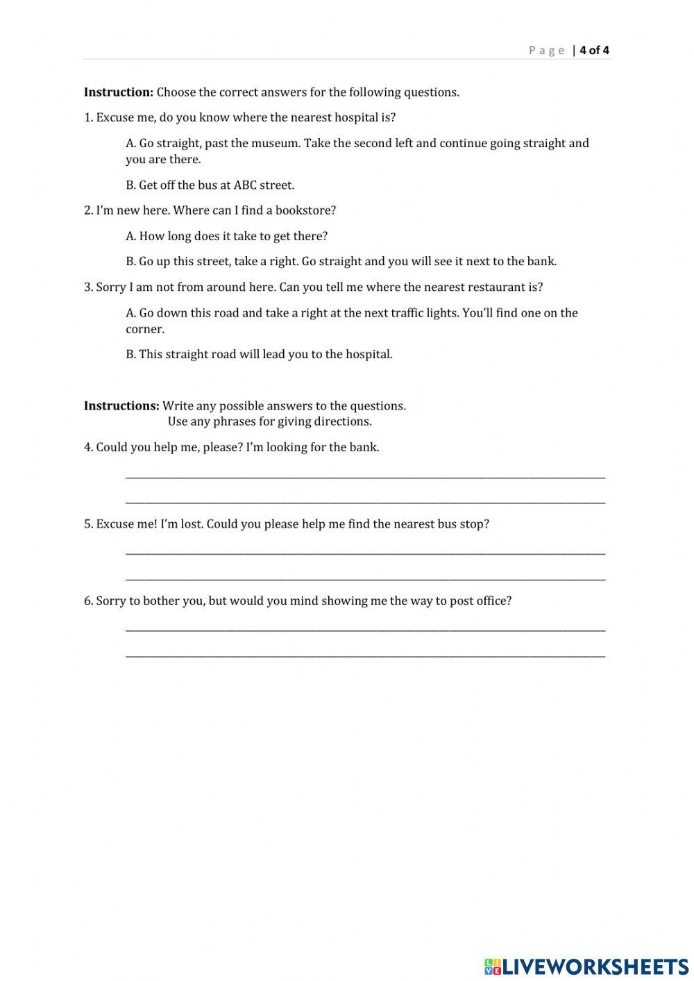 Day 2 online exercise for | Live Worksheets