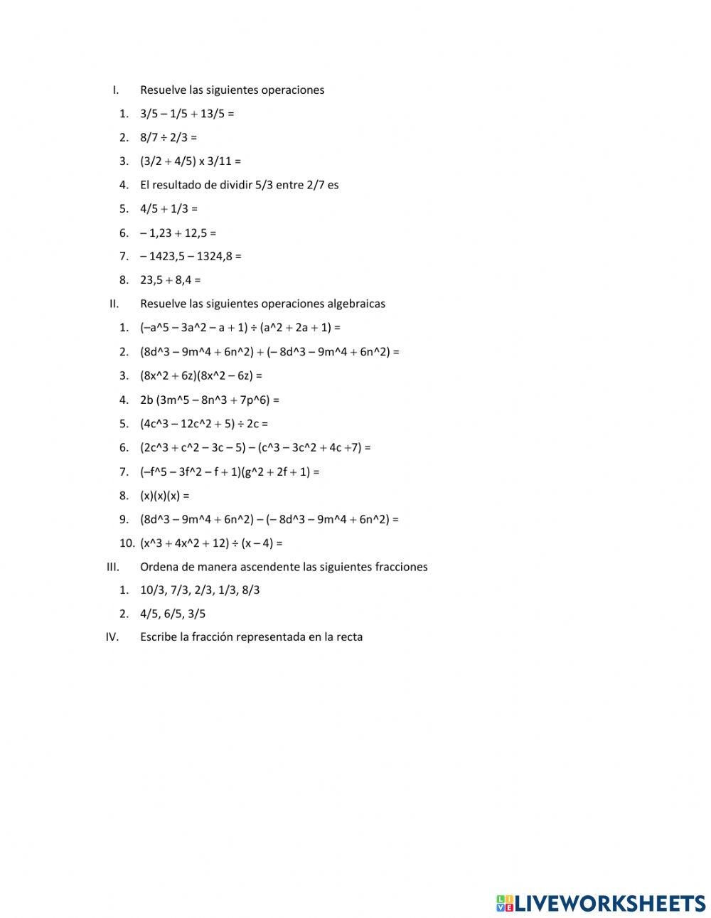 Modulo i worksheet | Live Worksheets