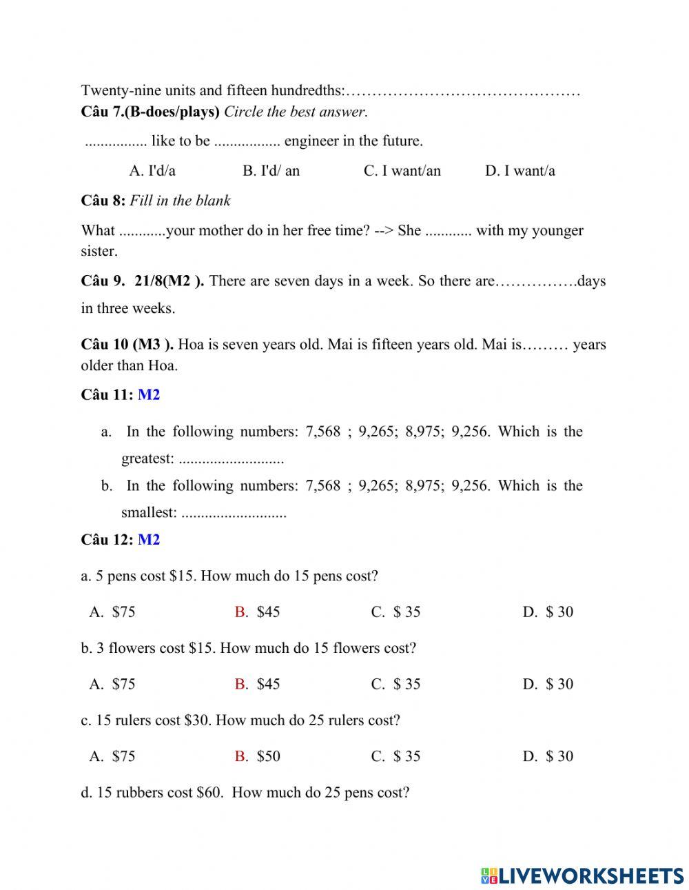 ks5 online exercise for | Live Worksheets