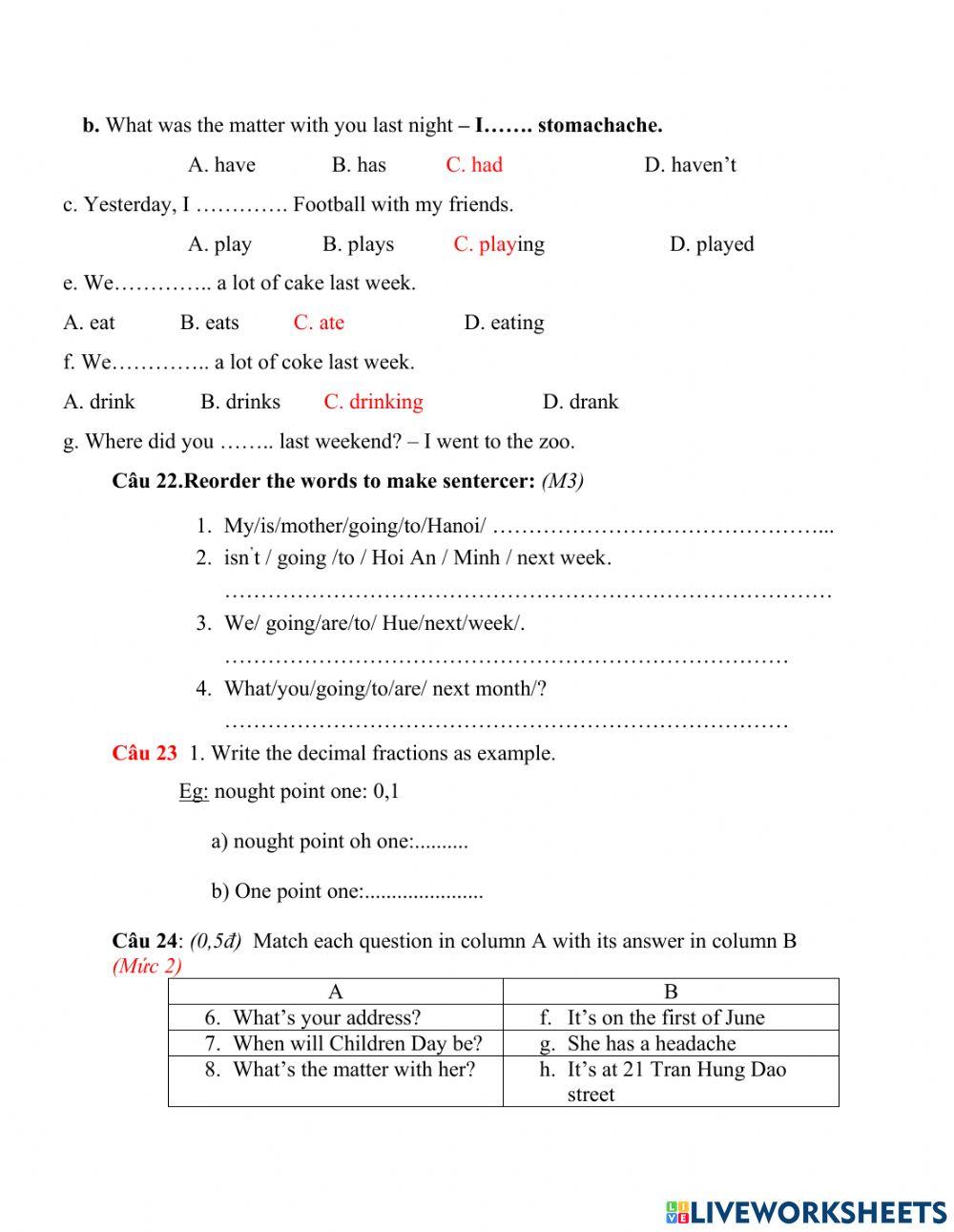 ks5 online exercise for | Live Worksheets
