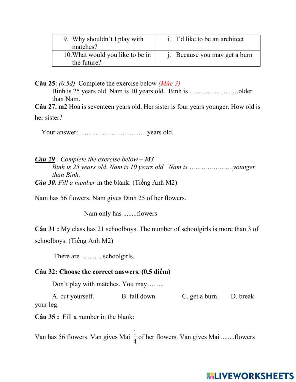 ks5 online exercise for | Live Worksheets