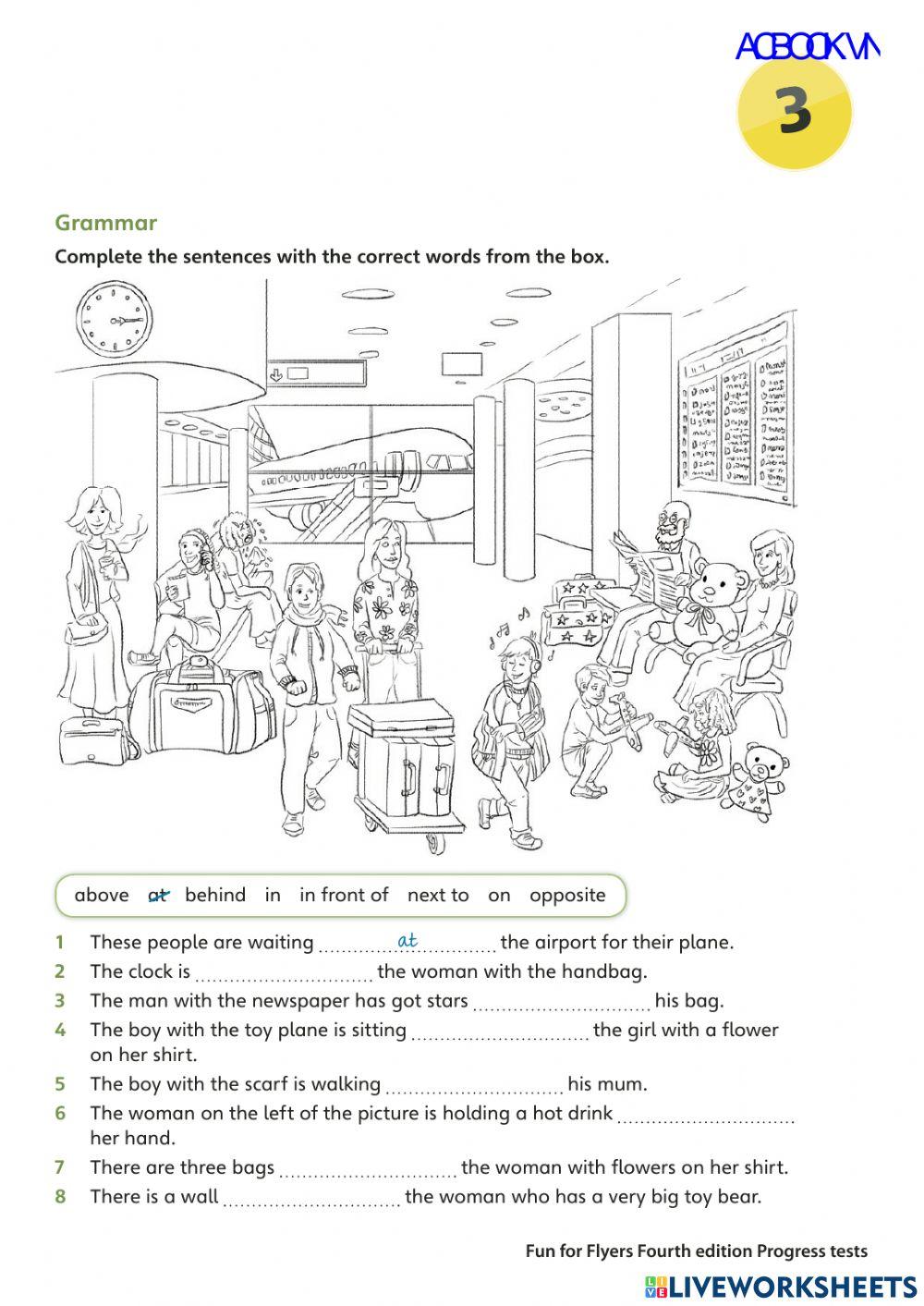Fun for Flyers Unit 1-3 online exercise for | Live Worksheets