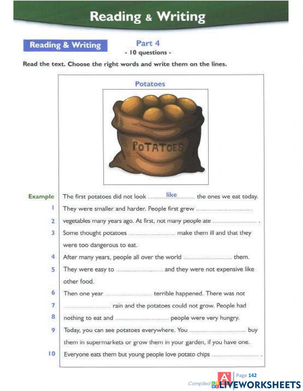 Flyers reading 5-4 online exercise for | Live Worksheets
