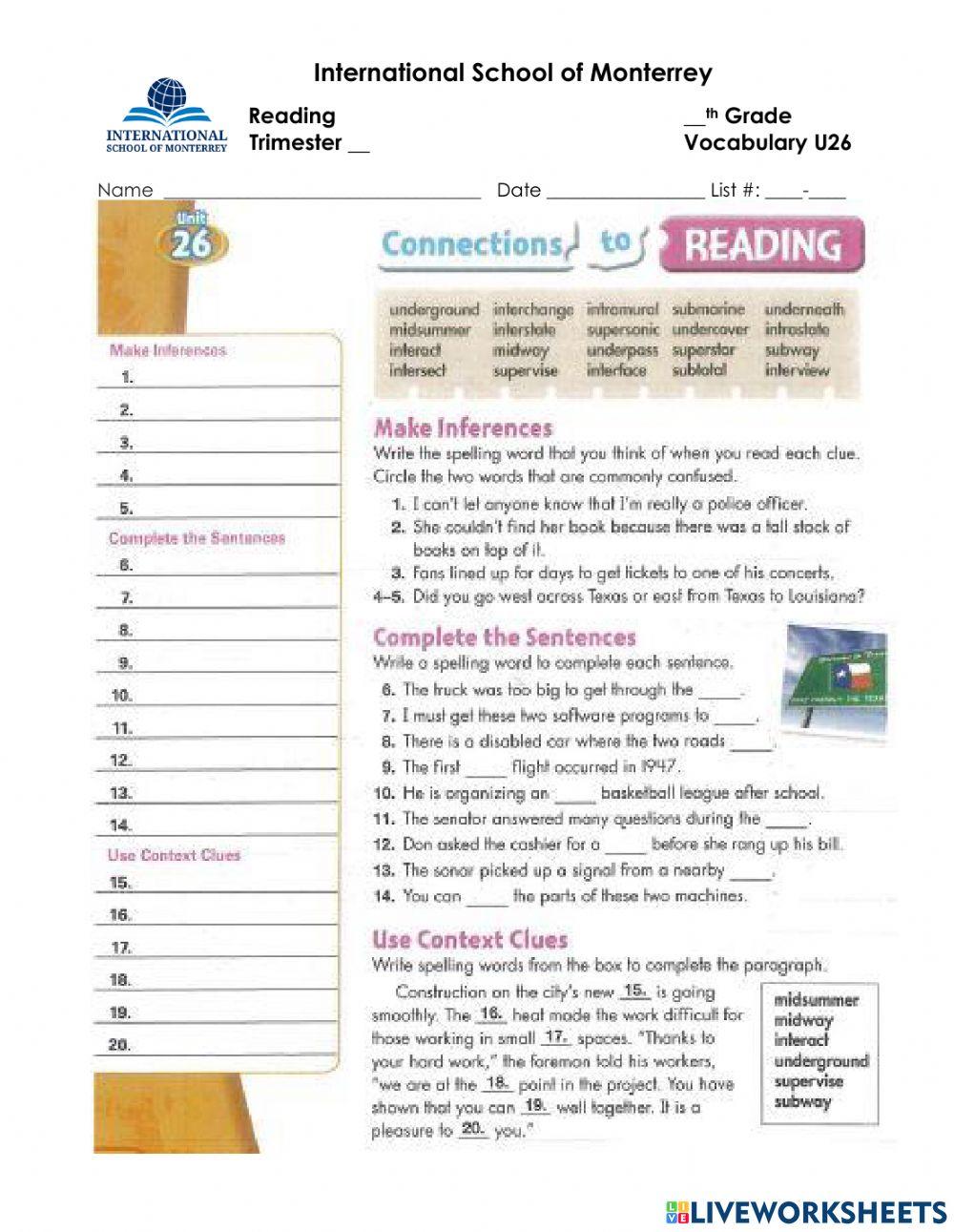 6-SP-U26 long | Free Interactive Worksheets | 6861747