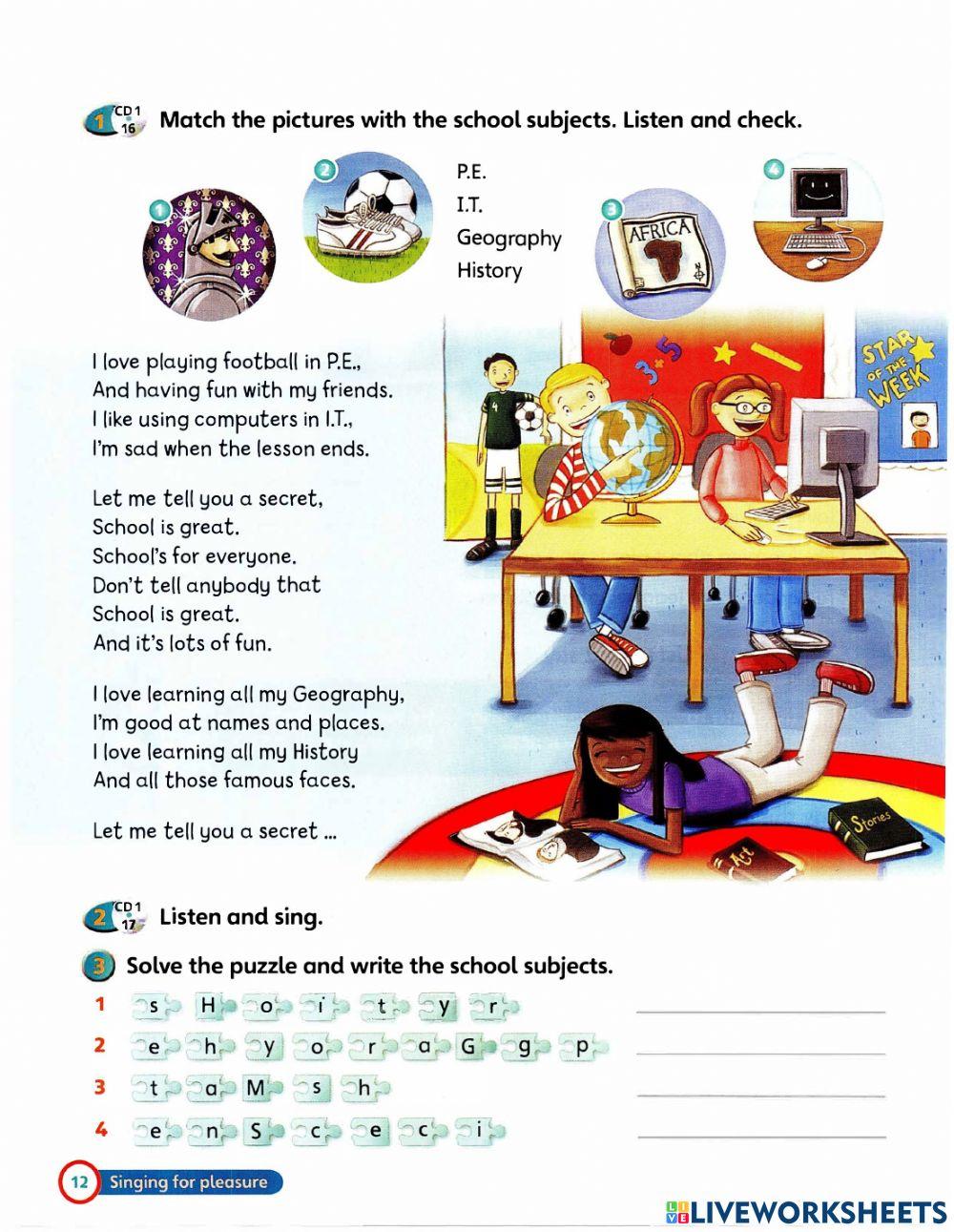 Superminds 3 unit 1 online exercise for | Live Worksheets