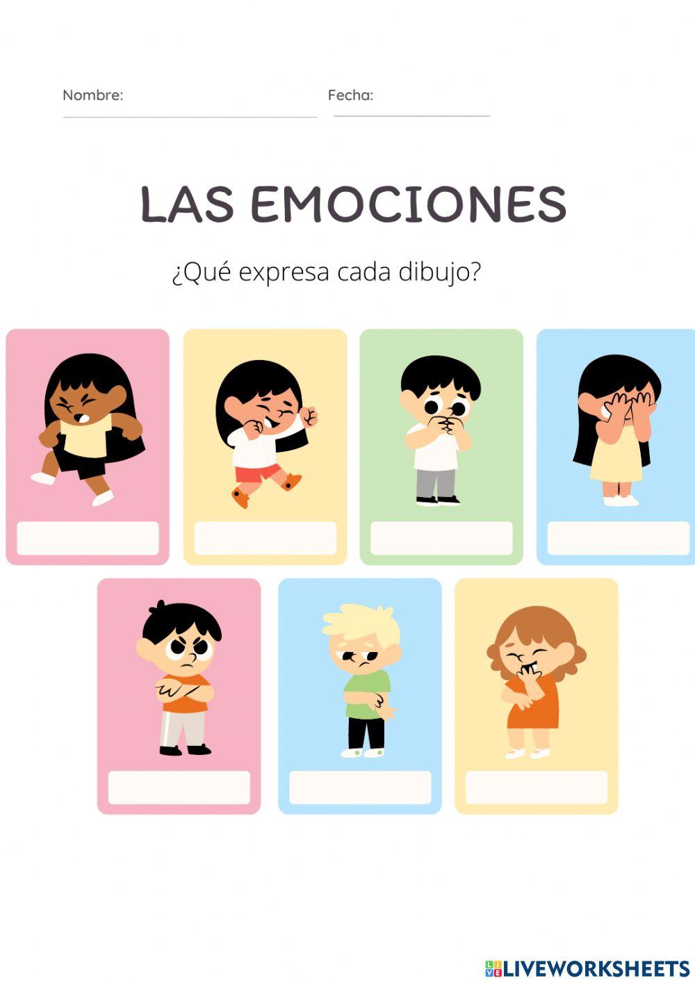 Las emociones (tarea final) online exercise for | Live Worksheets