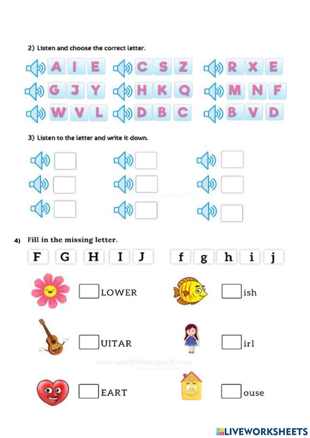 Alphabet | Carmen Lezama Lucas | Live Worksheets