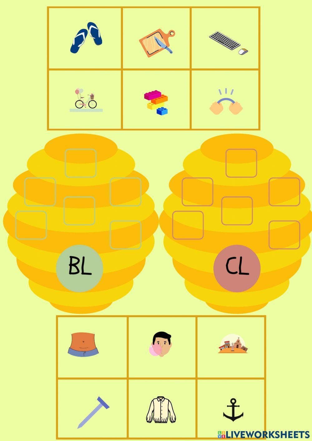 Bl cl interactive worksheet | Live Worksheets