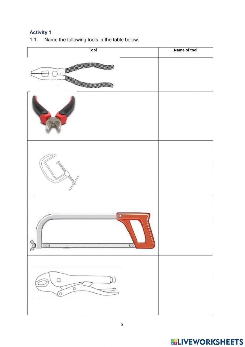 Year 1: Welding Activity 1 online exercise for | Live Worksheets