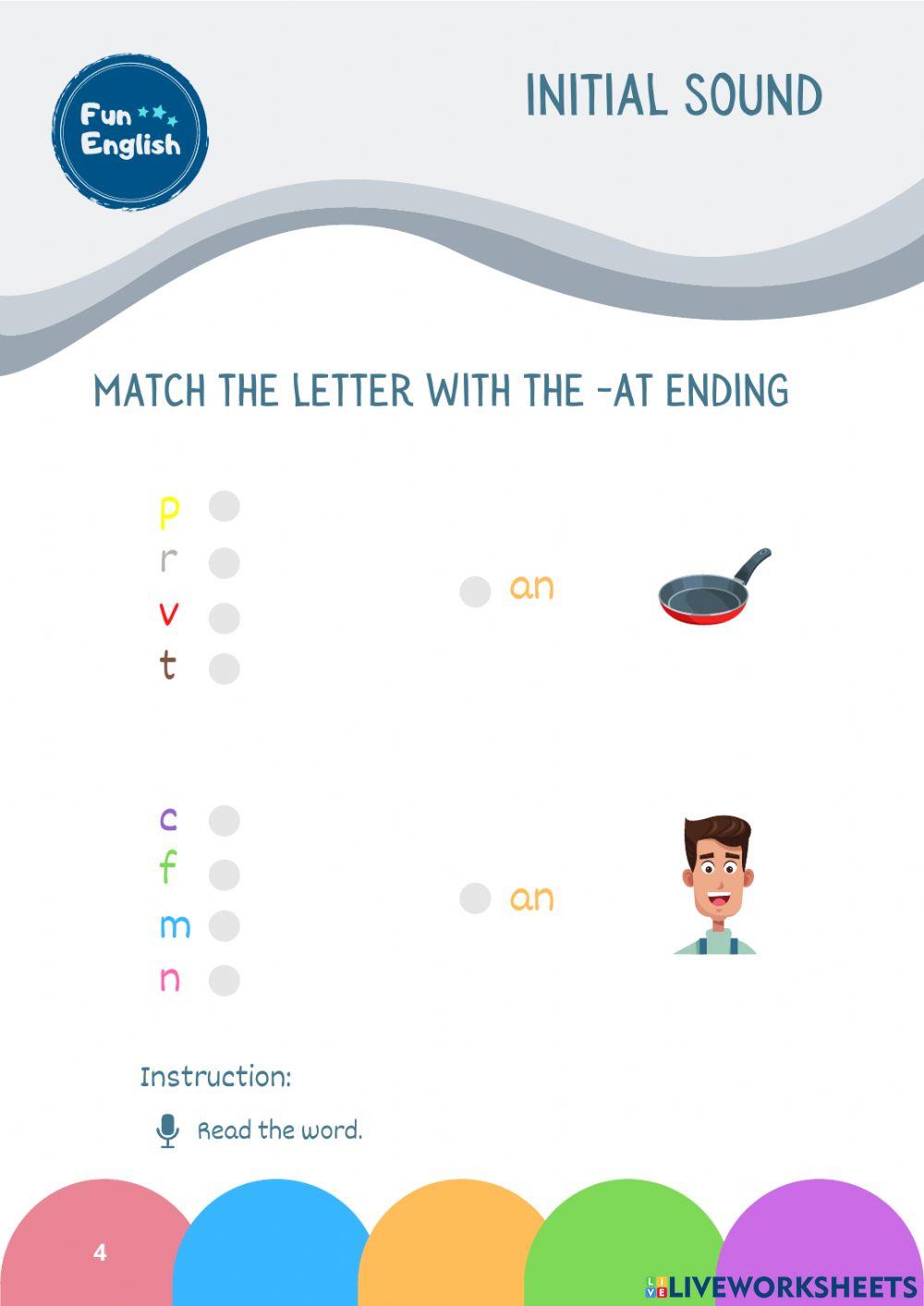 -An Words Family interactive worksheet | Live Worksheets