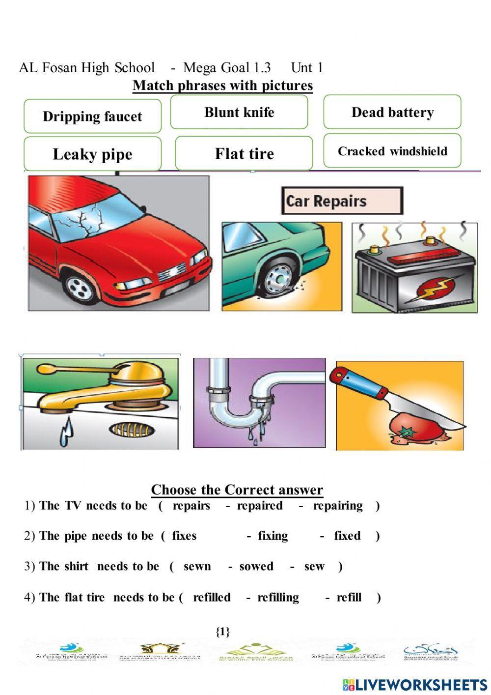 1987273 | Mega Goal 1.3 Unit 1 Vocab + Grammar