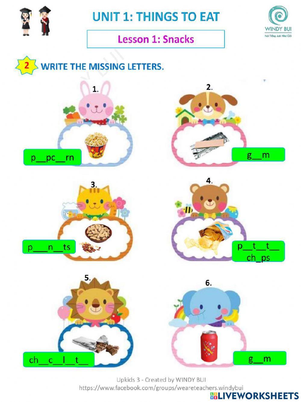 Upkid u1 worksheet | Live Worksheets