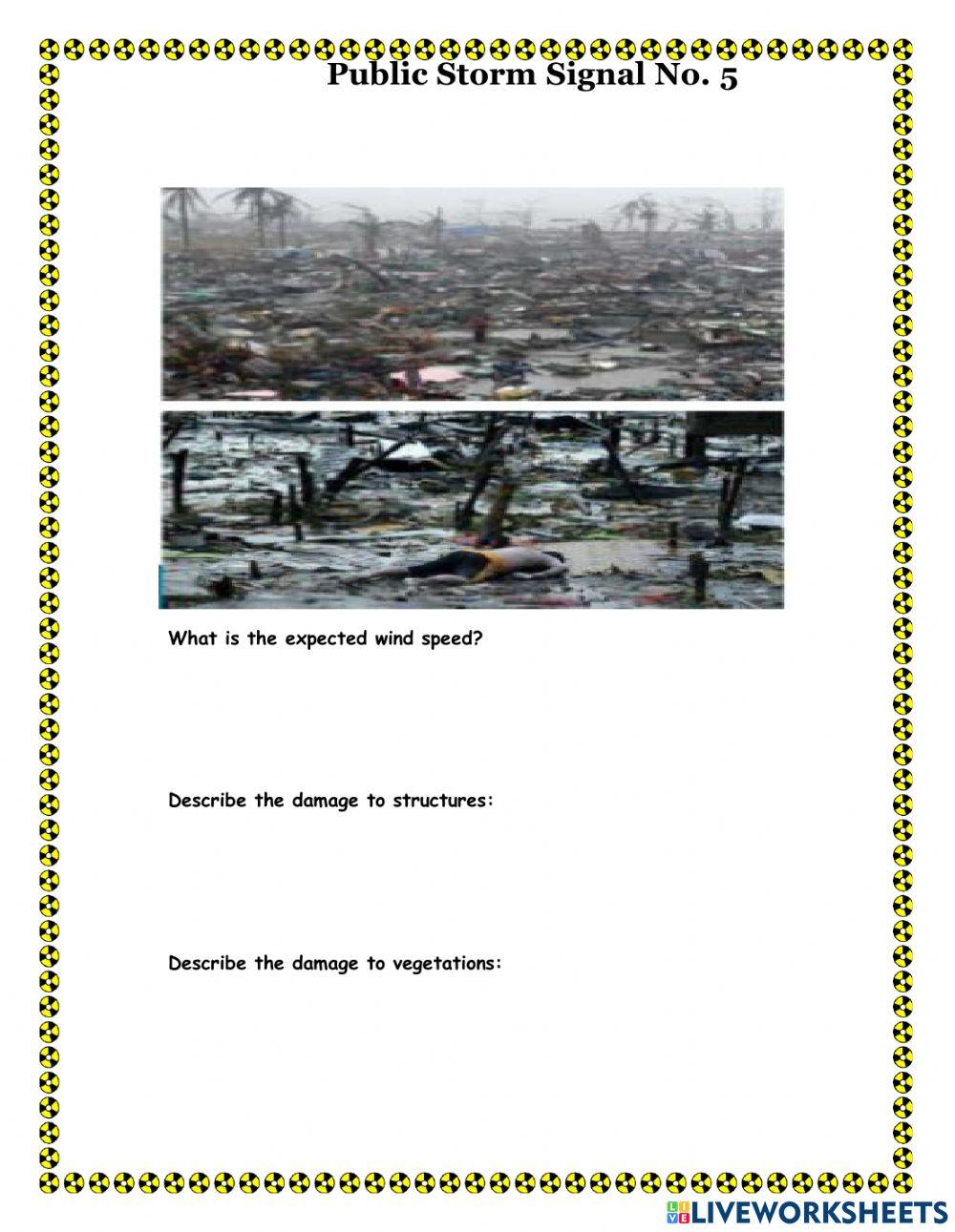 EFFECTS OF WEATHER DISTURBANCES online exercise for | Live Worksheets