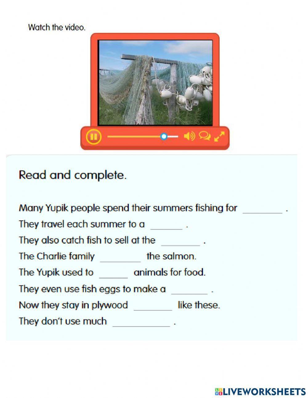 Life long ago exercise | Live Worksheets