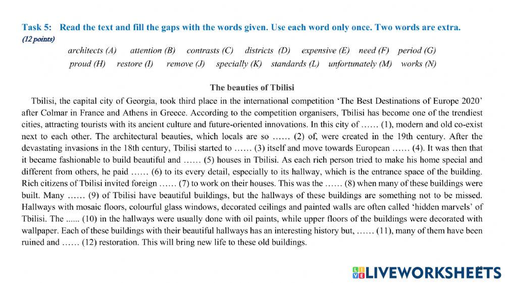 SCJ3 Grammar-Vocab online exercise for | Live Worksheets