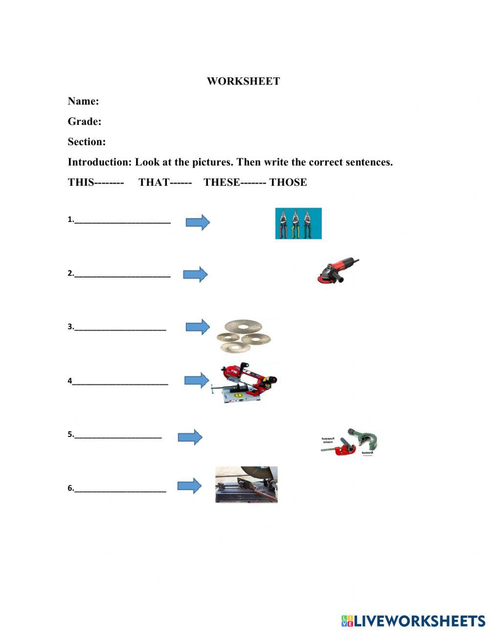 look at the picture and make each question online exercise for | Live ...