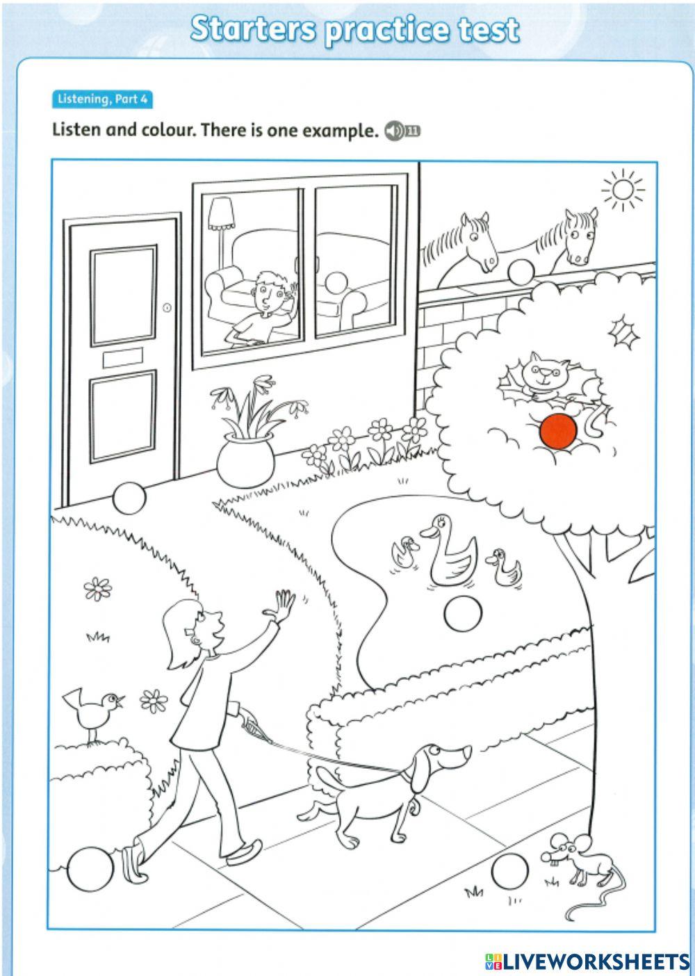 STARTERS PRACTICE TEST- LIS P4 online exercise for | Live Worksheets