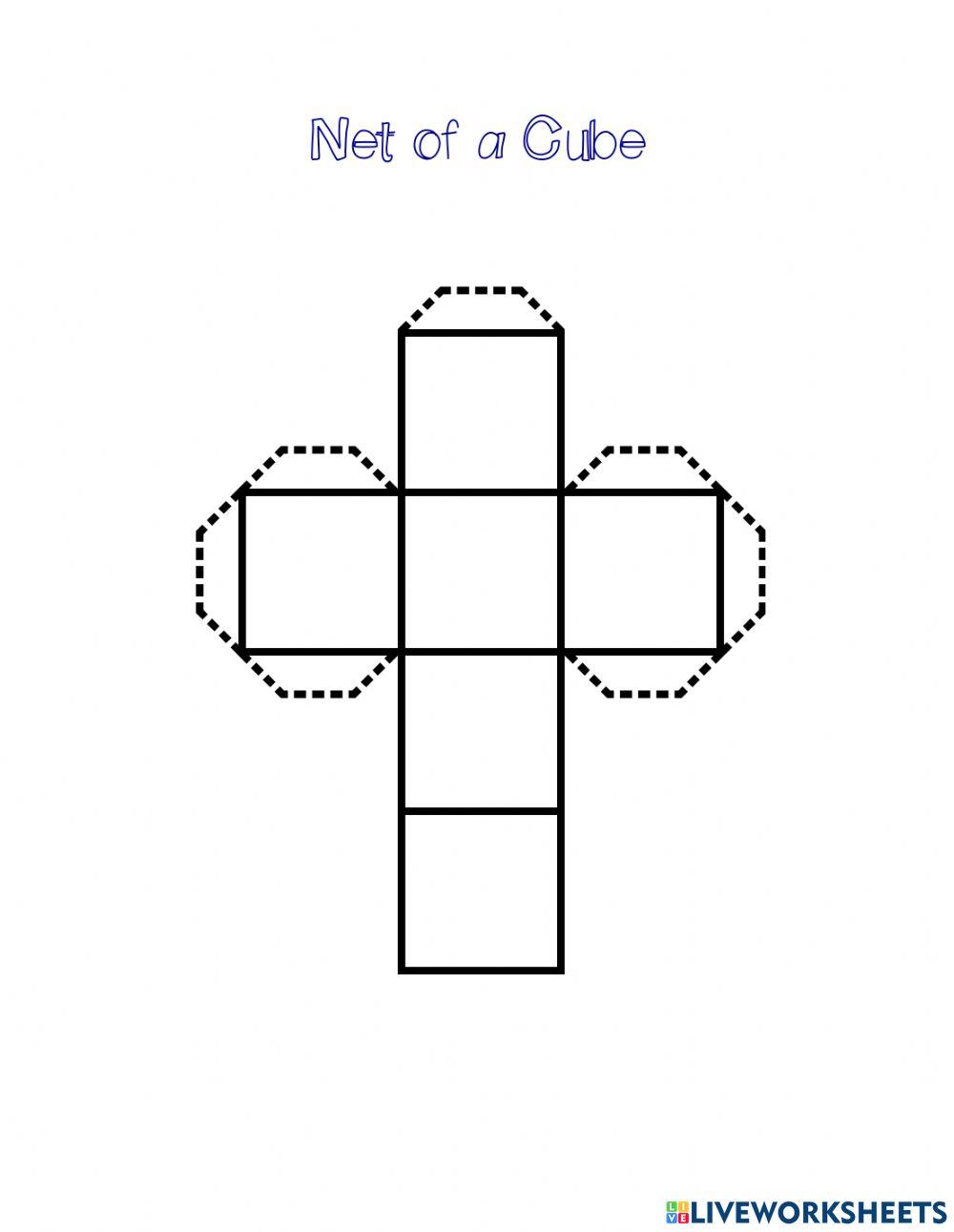 3d cube shape cut out