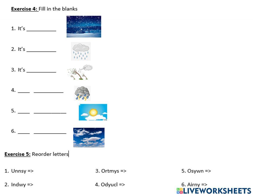 U19 e3 -4 worksheet | Live Worksheets