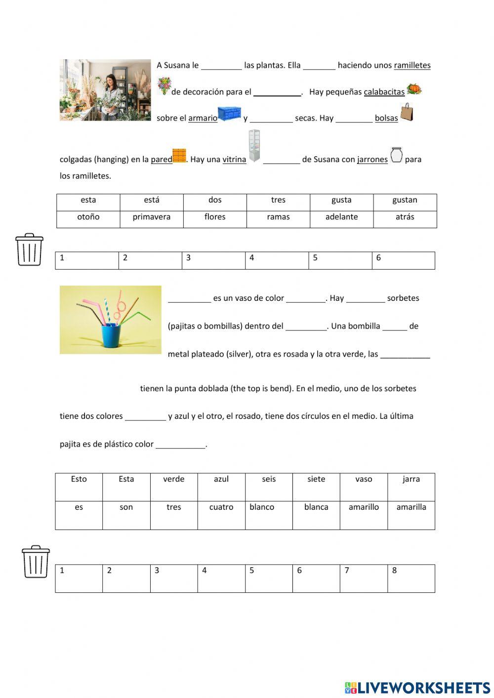 Completar las o… | Free Interactive Worksheets | 2028703