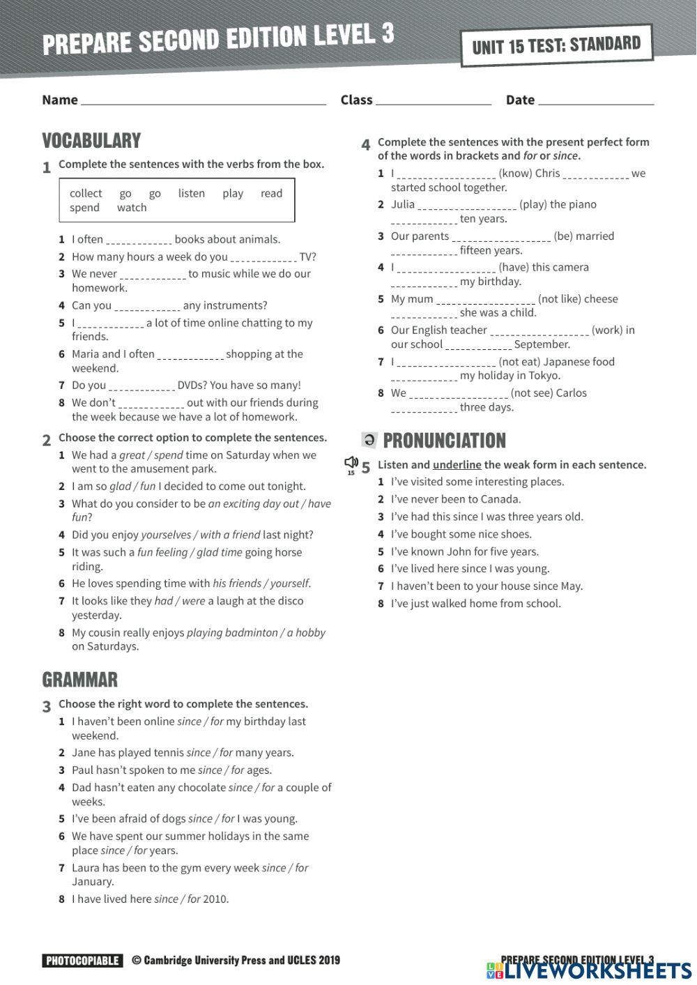 Grade 6 'Free time' online exercise for | Live Worksheets