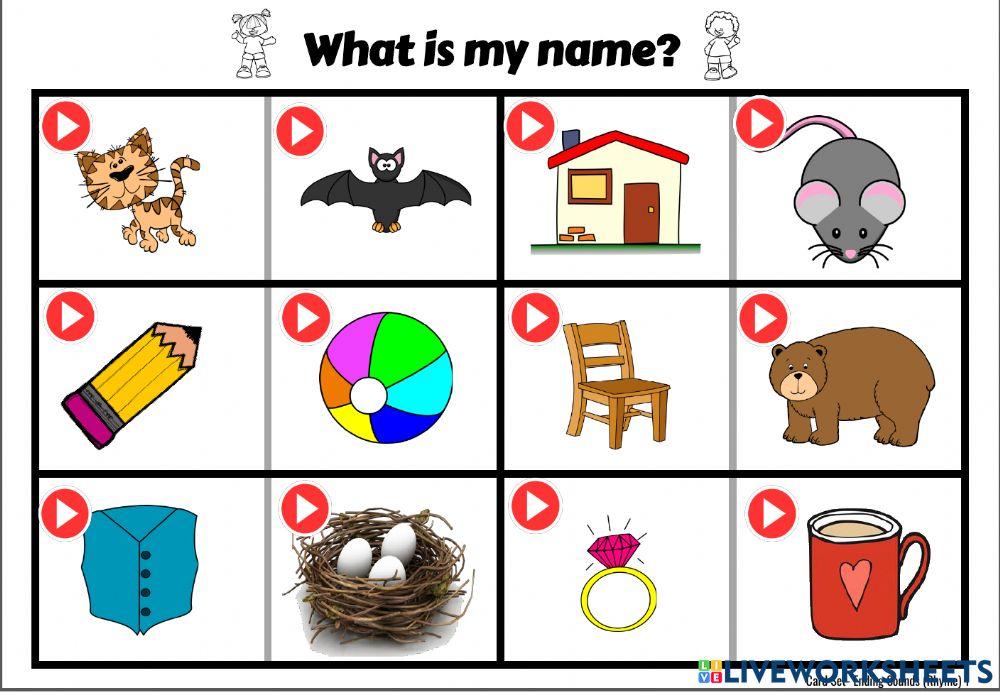 What is My Name? online exercise for | Live Worksheets