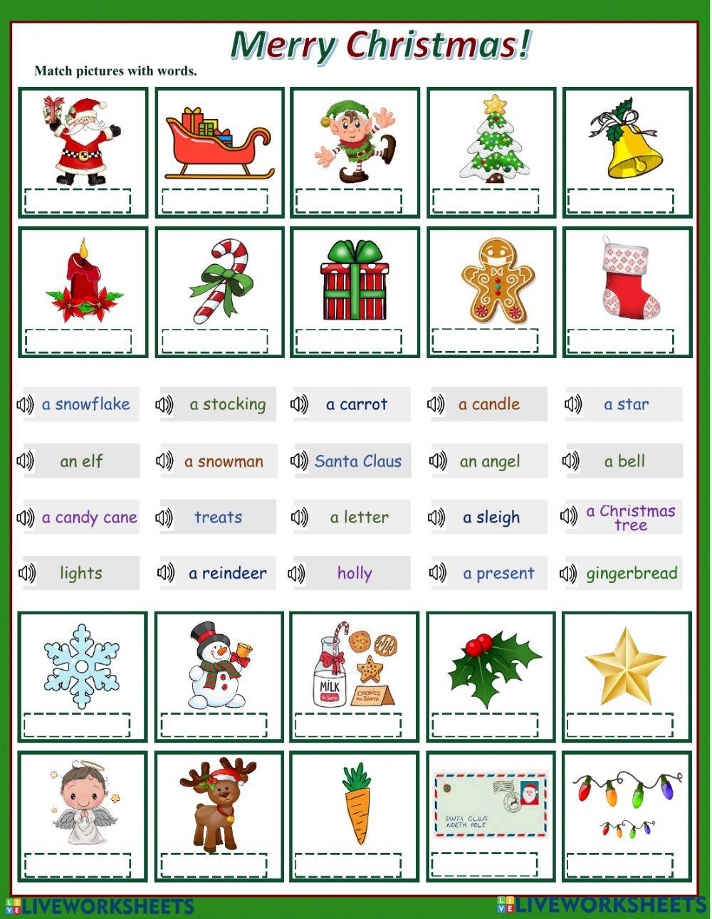 Christmas worksheet online exercise for | Live Worksheets
